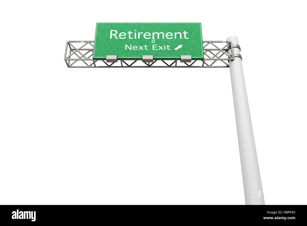 Highway Sign - Retirement Stock Photo - Alamy