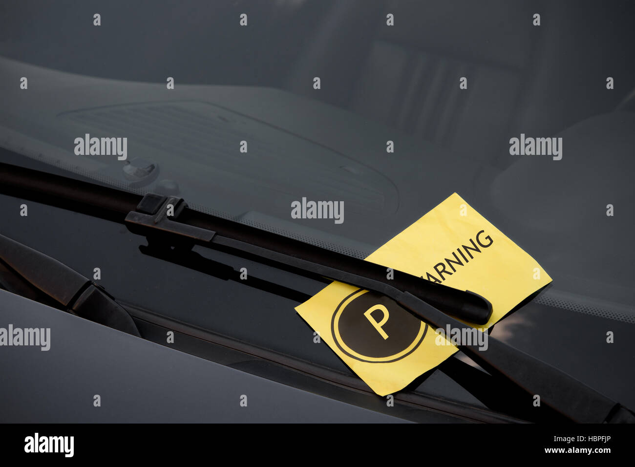 Parking Ticket on Windshield Stock Photo - Alamy