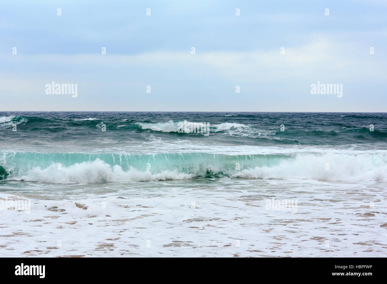 Sea storm scenery Stock Photo - Alamy