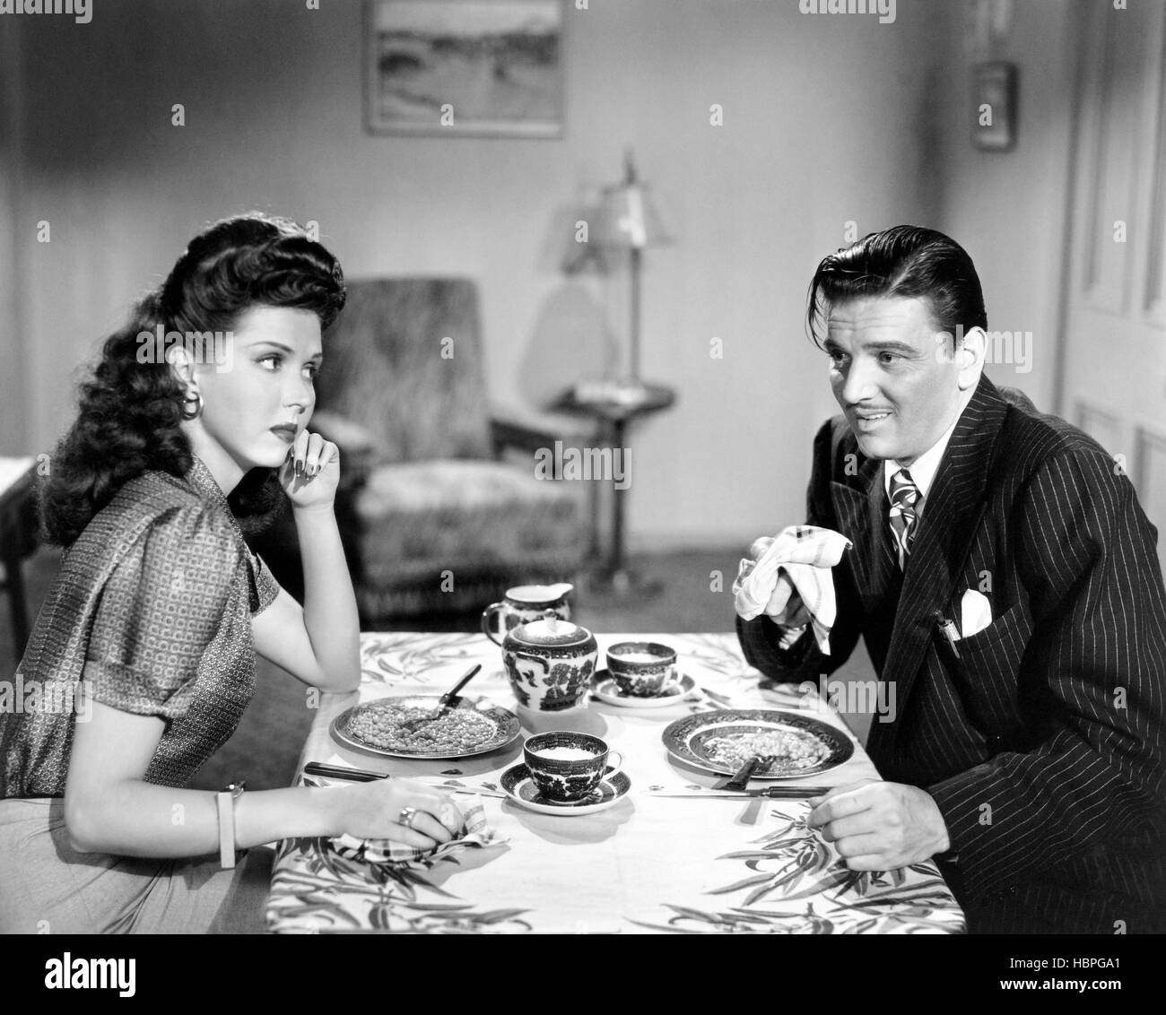 EVE KNEW HER APPLES, from left: Ann Miller, William Wright, 1945 Stock ...
