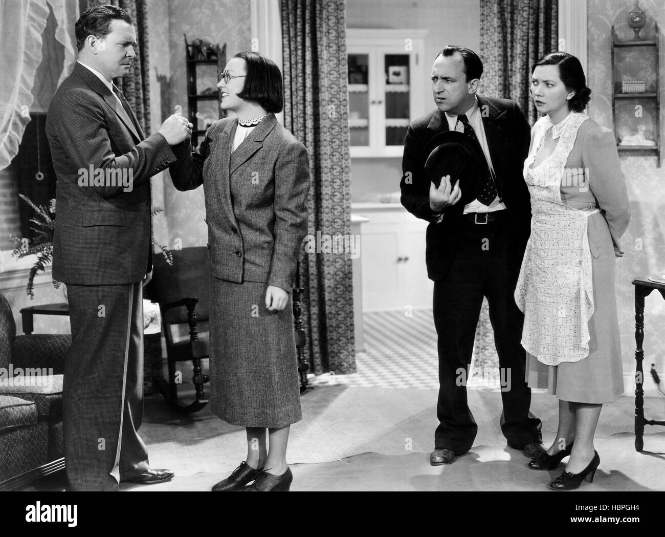 EVER SINCE EVE, from left, Barton MacLane, Marion Davies, Allen Jenkins ...