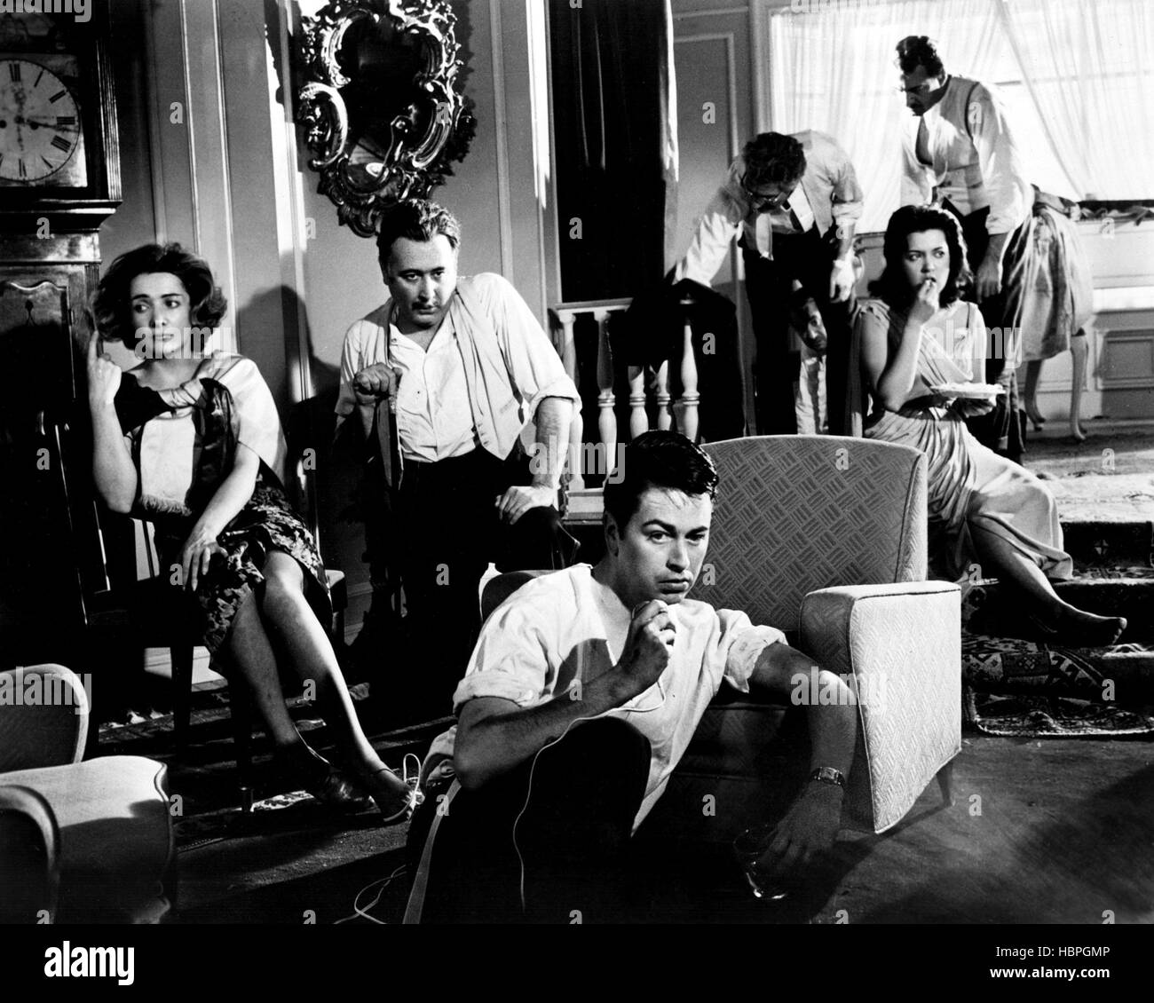 THE EXTERMINATING ANGEL, Silvia Pinal, Xavier Loya, 1962 Stock Photo ...
