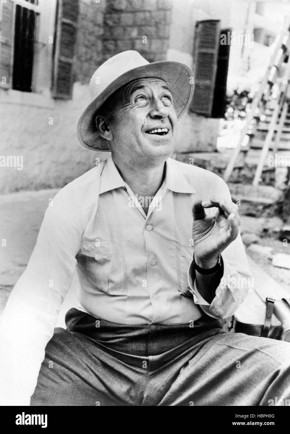 EXODUS, director Otto Preminger on location in Israel, 1960 Stock Photo ...