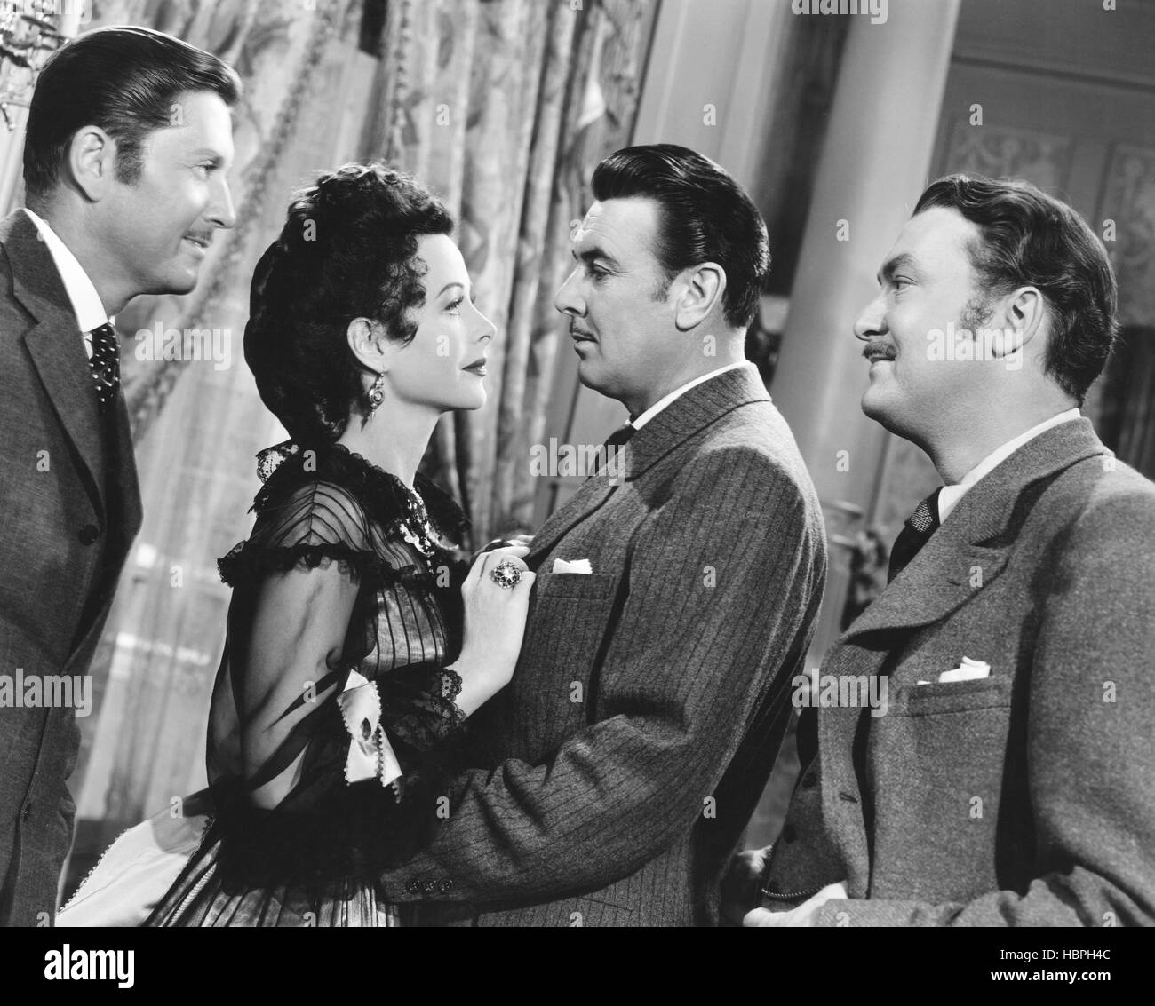 EXPERIMENT PERILOUS, from left, Carl Esmond, Hedy Lamarr, George Brent ...