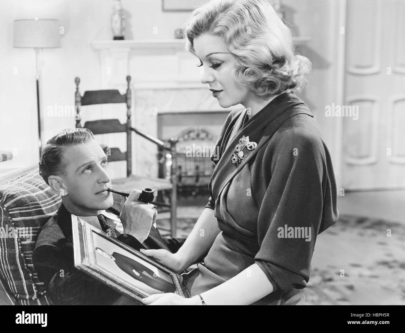 EXPOSED, from left: Otto Kruger, Glenda Farrell, 1938 Stock Photo - Alamy
