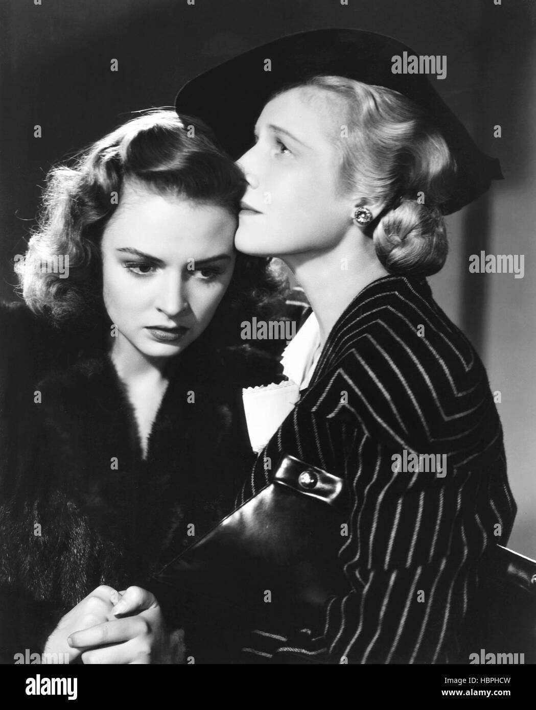 EYES IN THE NIGHT, from left: Donna Reed, Ann Harding, 1942 Stock Photo ...