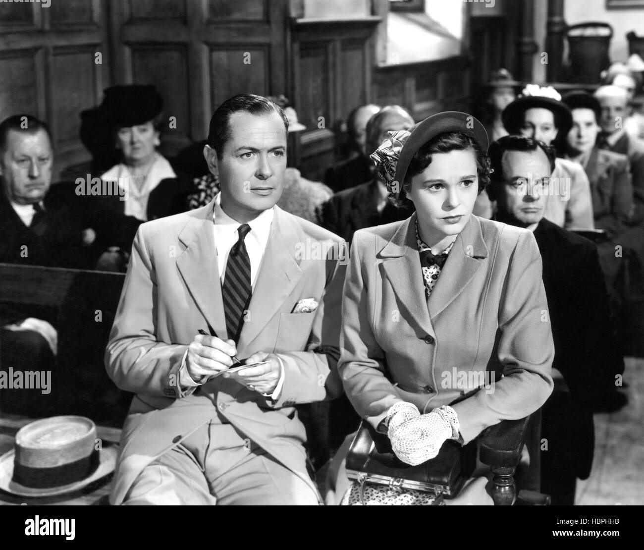 EYE WITNESS, (aka YOUR WITNESS), Robert Montgomery (left), 1950 Stock ...
