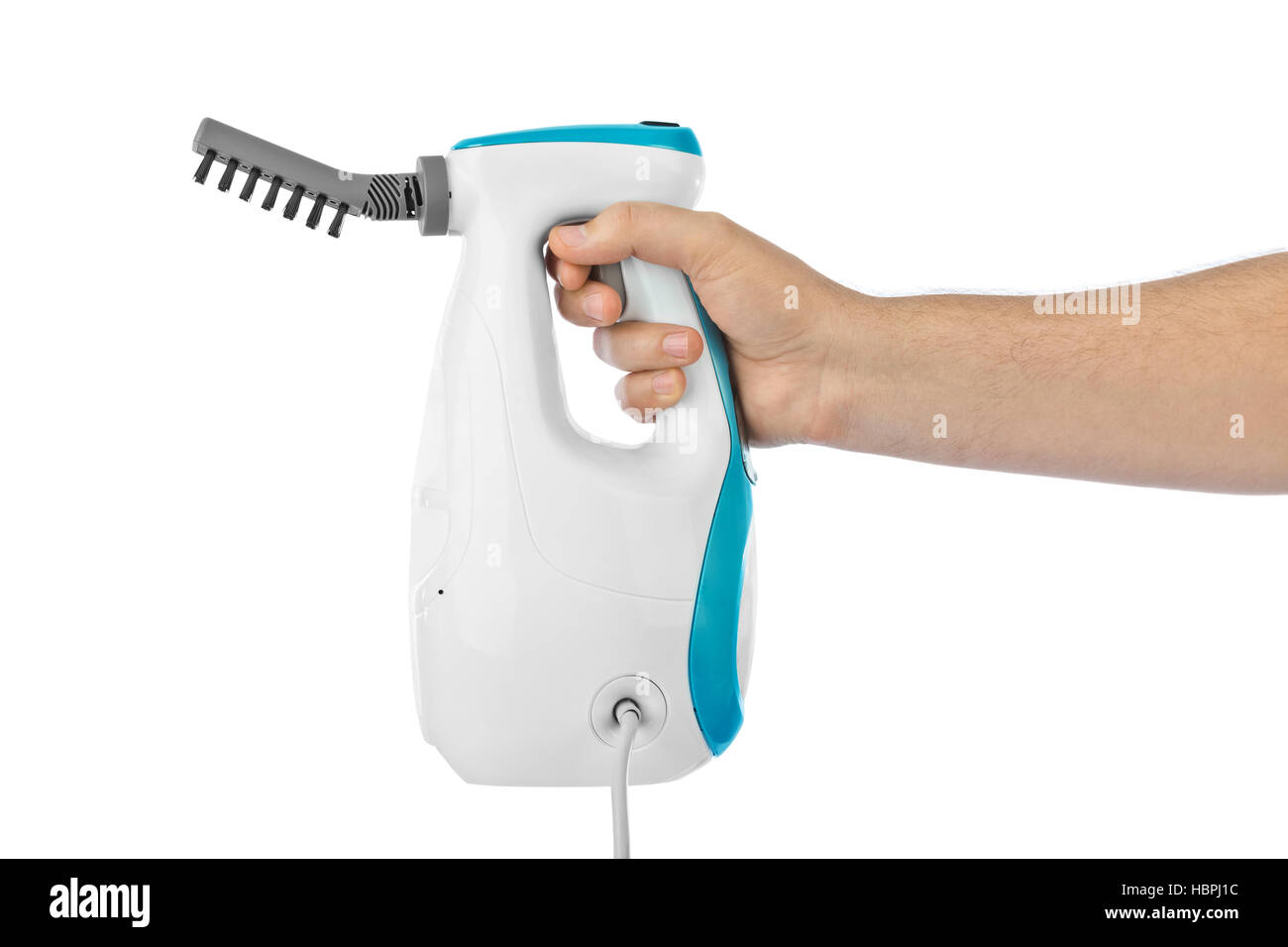 Steam cleaner in hand Stock Photo - Alamy