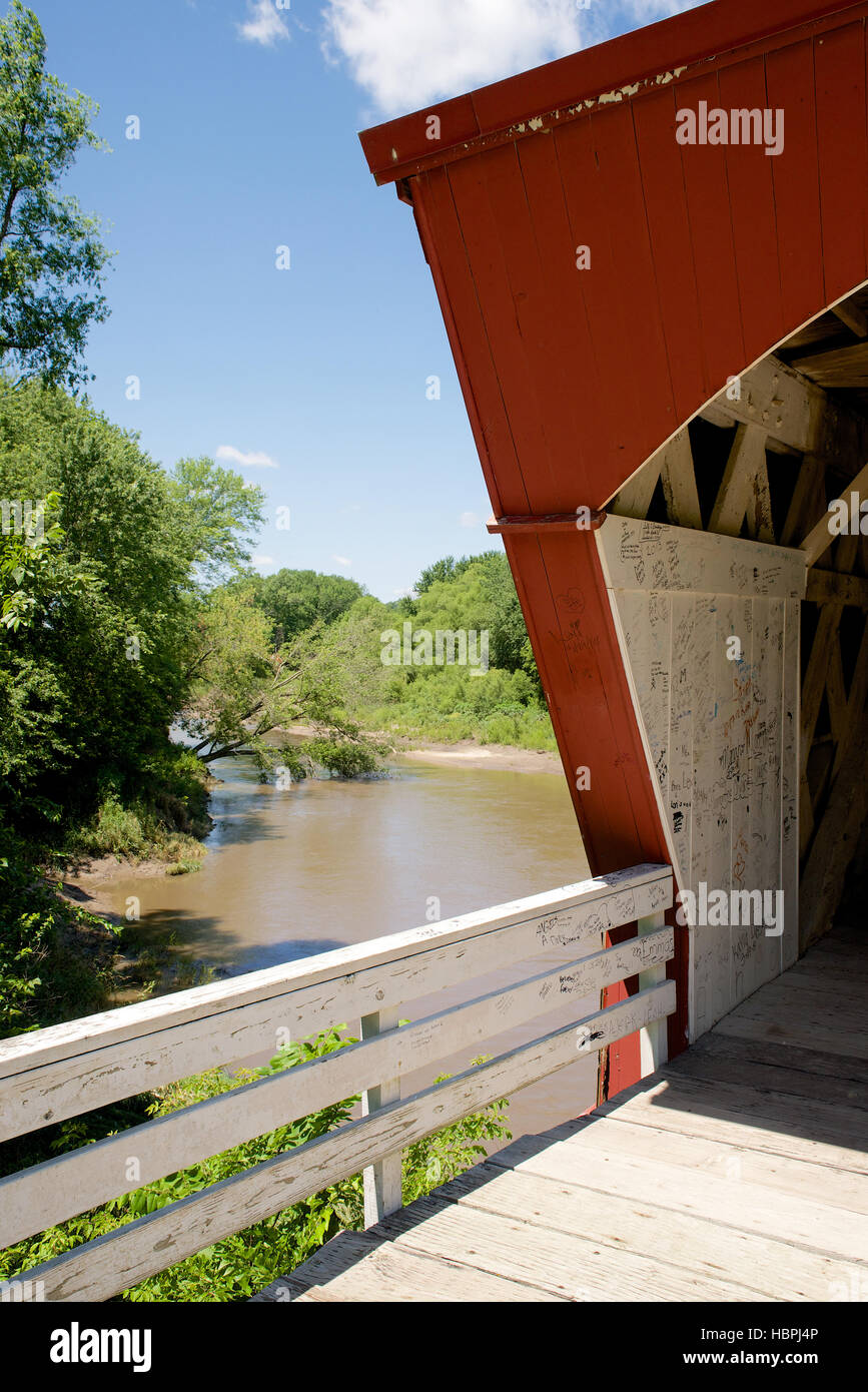 Holliwell Covered Bridge, Madison County, Iowa, USA Stock Photo - Alamy