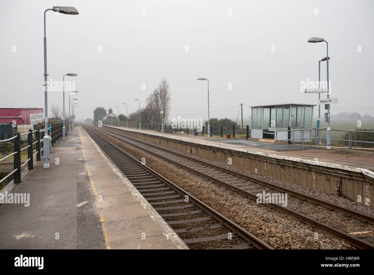 The quietest railway station in Britain,Shippea Hill in Cambridgeshire ...