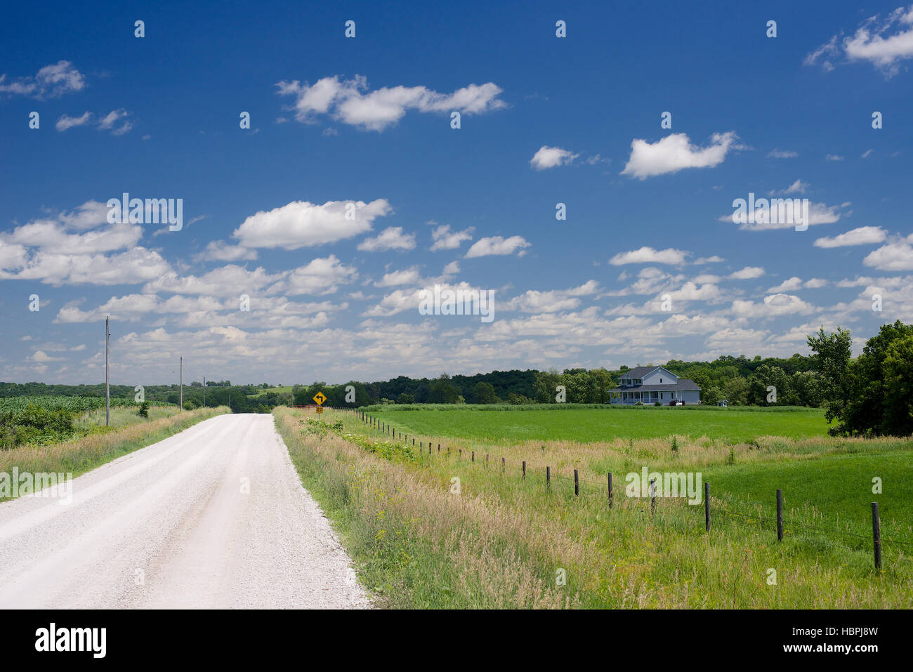 Country Road in Madison County, Iowa, USA Stock Photo - Alamy