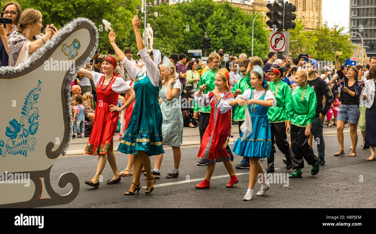 Australia Day City Adelaide - Parade! Stock Photo - Alamy