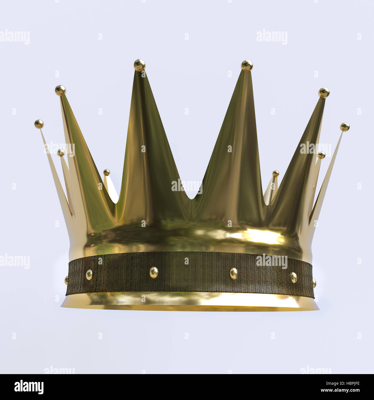 Golden Crown, Isolated Stock Photo - Alamy