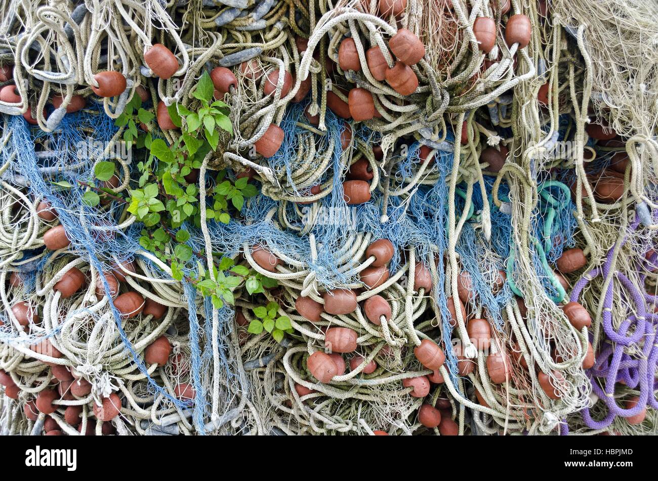stack of fishing nets Stock Photo - Alamy