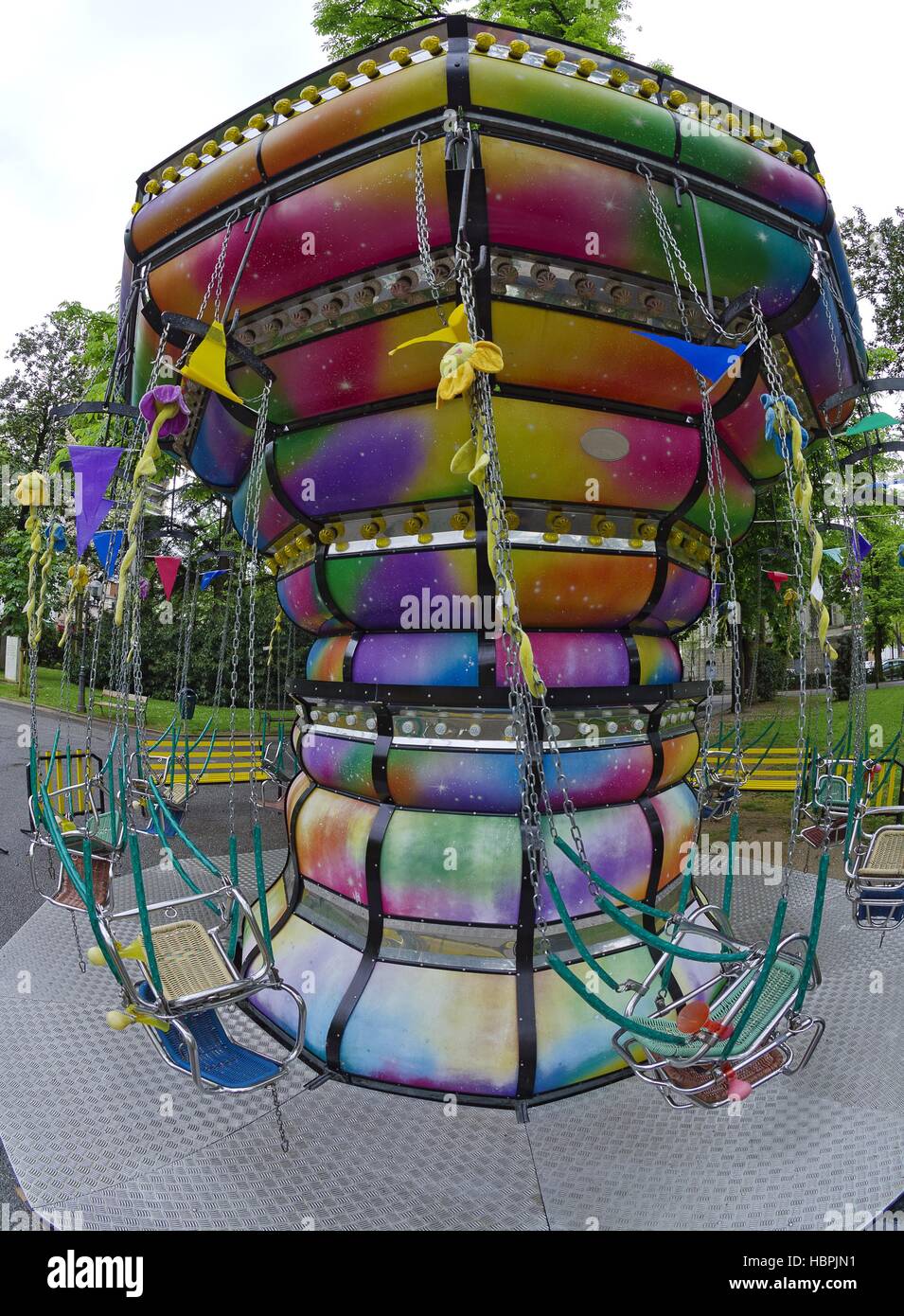 swing carousel for children Stock Photo - Alamy