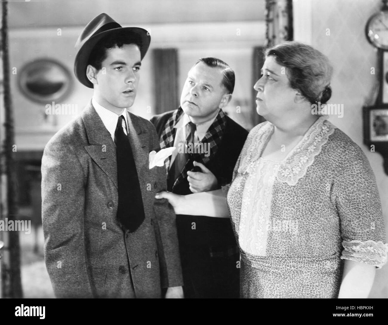 THE FIRST BABY, from left: Johnny Downs, Gene Lockhart, Jane Darwell ...