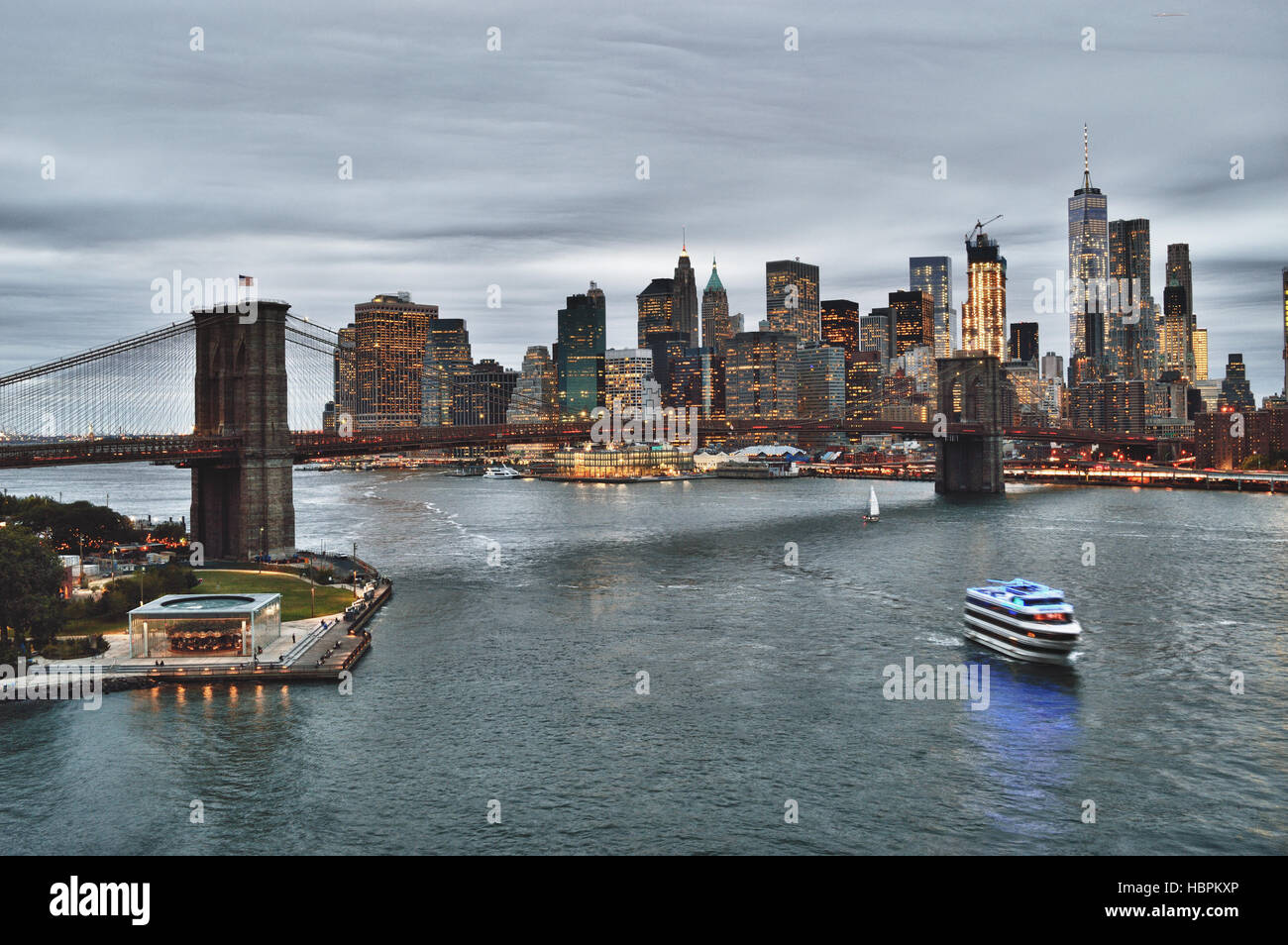 Manhattan skyline HDR Stock Photo - Alamy