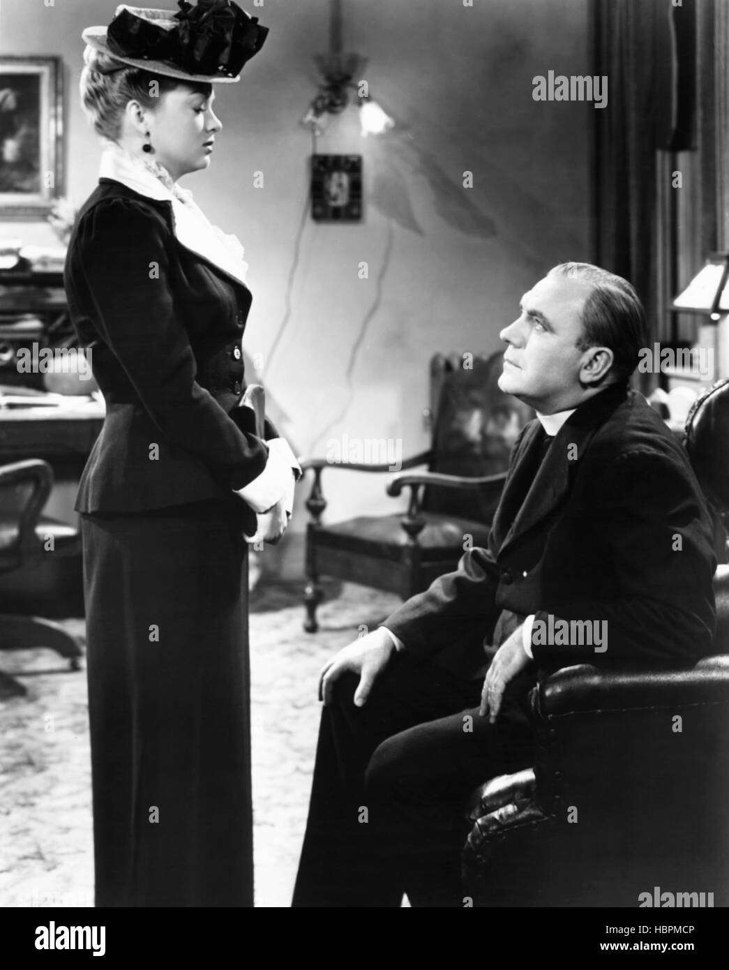 FIGHTING FATHER DUNNE, from left, Myrna Dell, Pat O'Brien, 1948 Stock ...