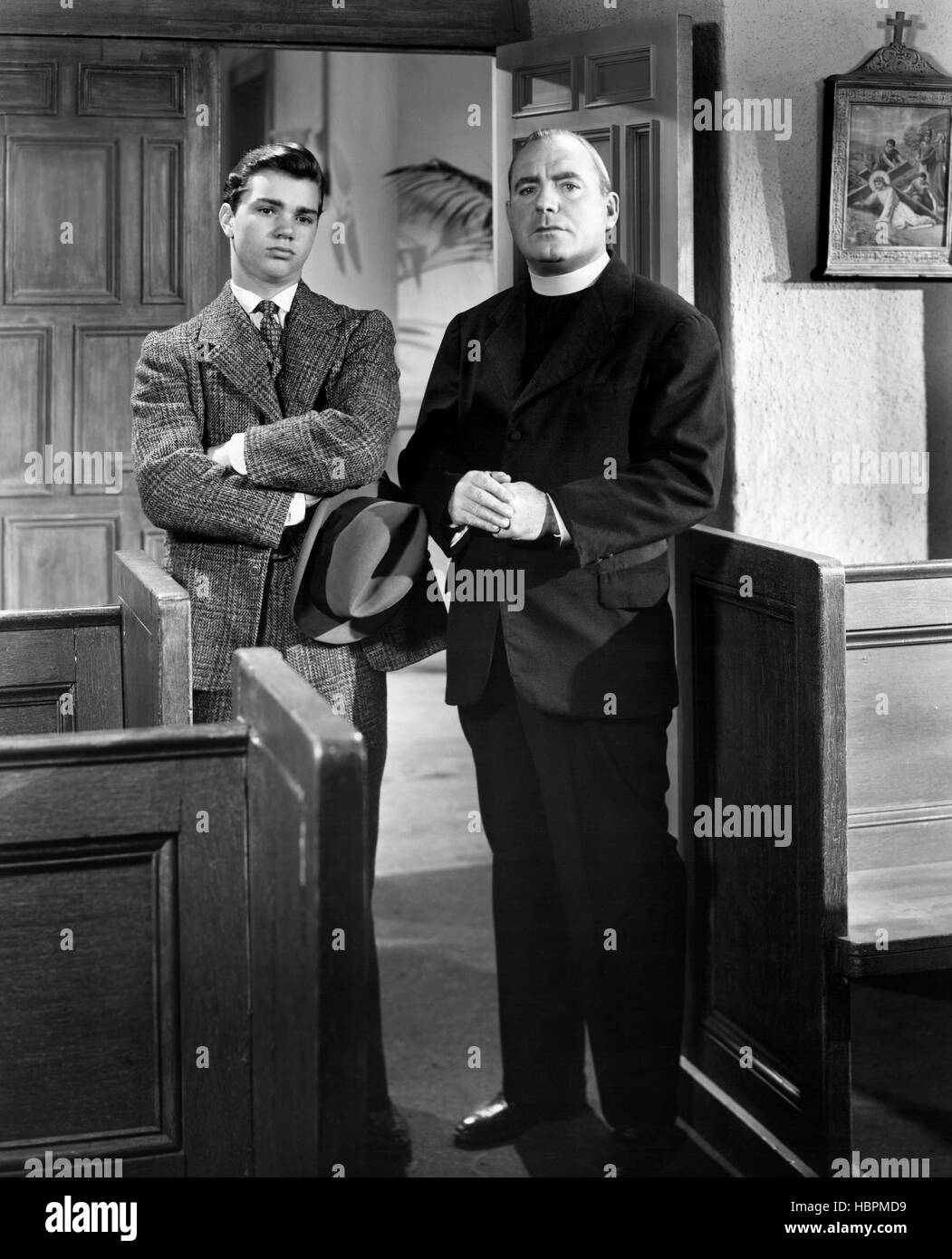 FIGHTING FATHER DUNNE, Darryl Hickman, Pat O'Brien, 1948 Stock Photo ...