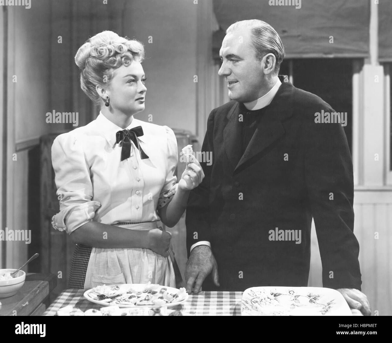 FIGHTING FATHER DUNNE, from left, Myrna Dell, Pat O'Brien, 1948 Stock ...
