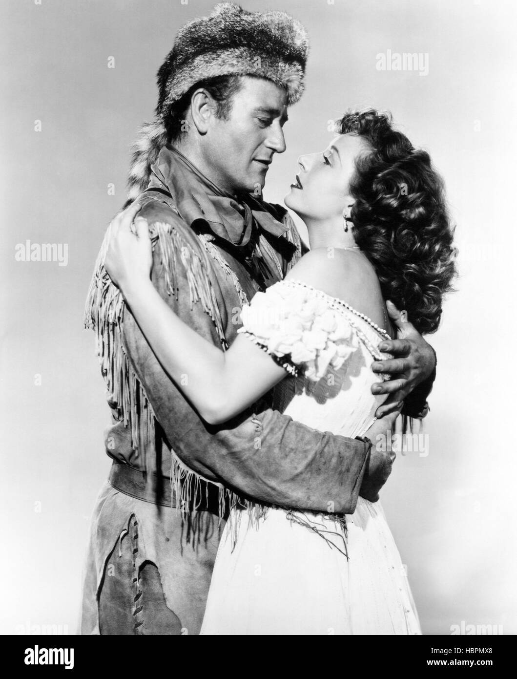 THE FIGHTING KENTUCKIAN, from left, John Wayne, Vera Ralston, 1949 ...