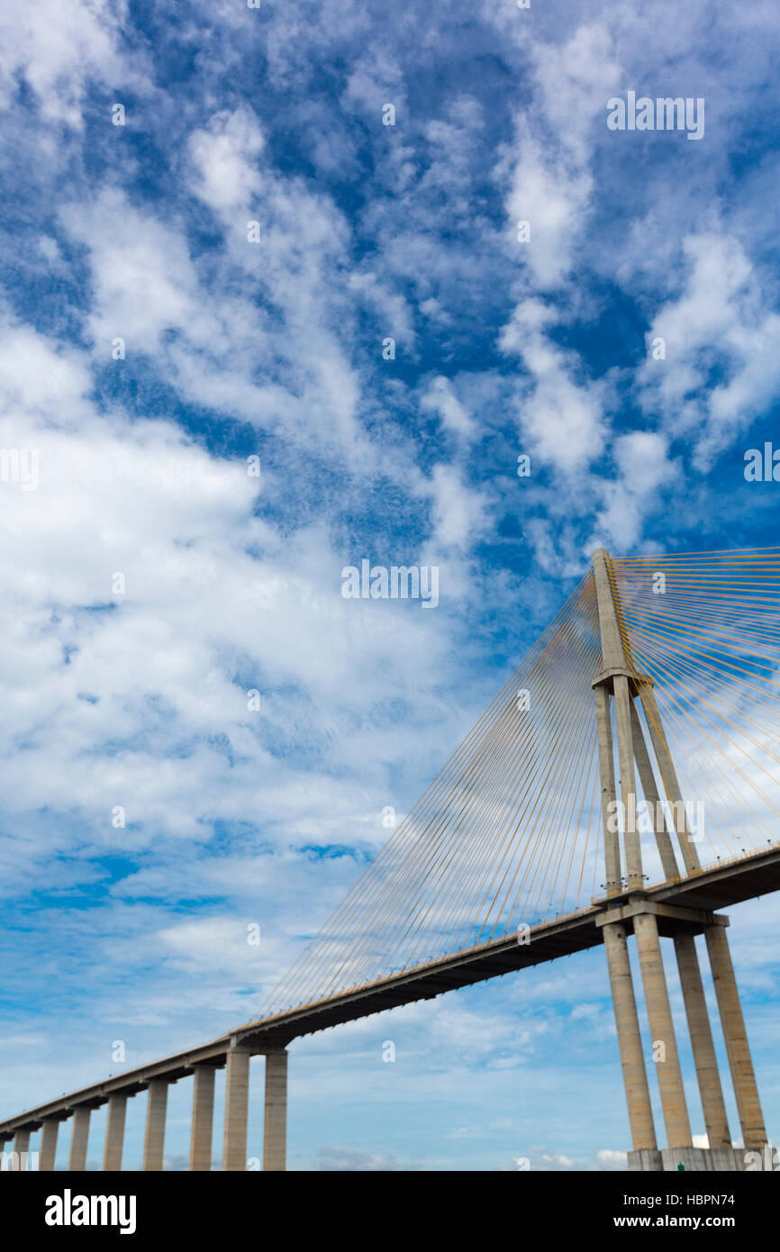 The Manaus Iranduba Bridge over the Amazon River, Brazil Stock Photo ...