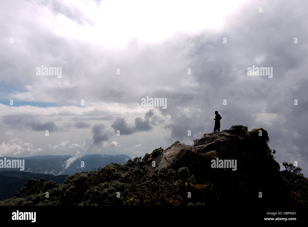 Single person trekking hi-res stock photography and images - Alamy
