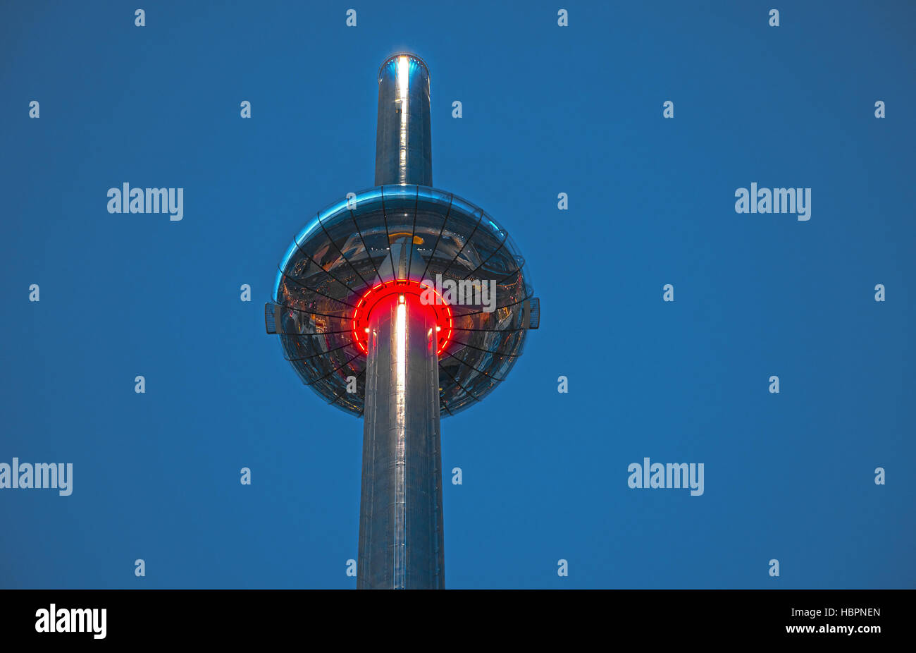 The British Airways i360 Observation Tower at night ,Brighton, East ...