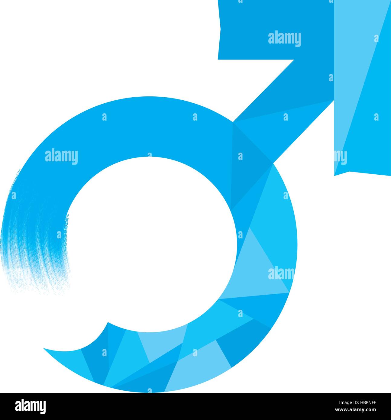 Isolated textured men gender symbol, Vector illustration Stock Vector ...