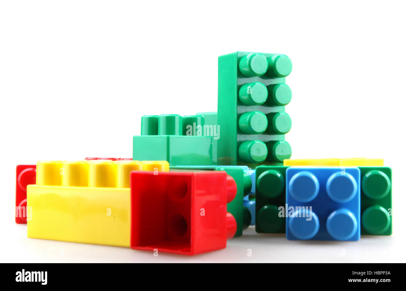Plastic Building Blocks Stock Photo - Alamy