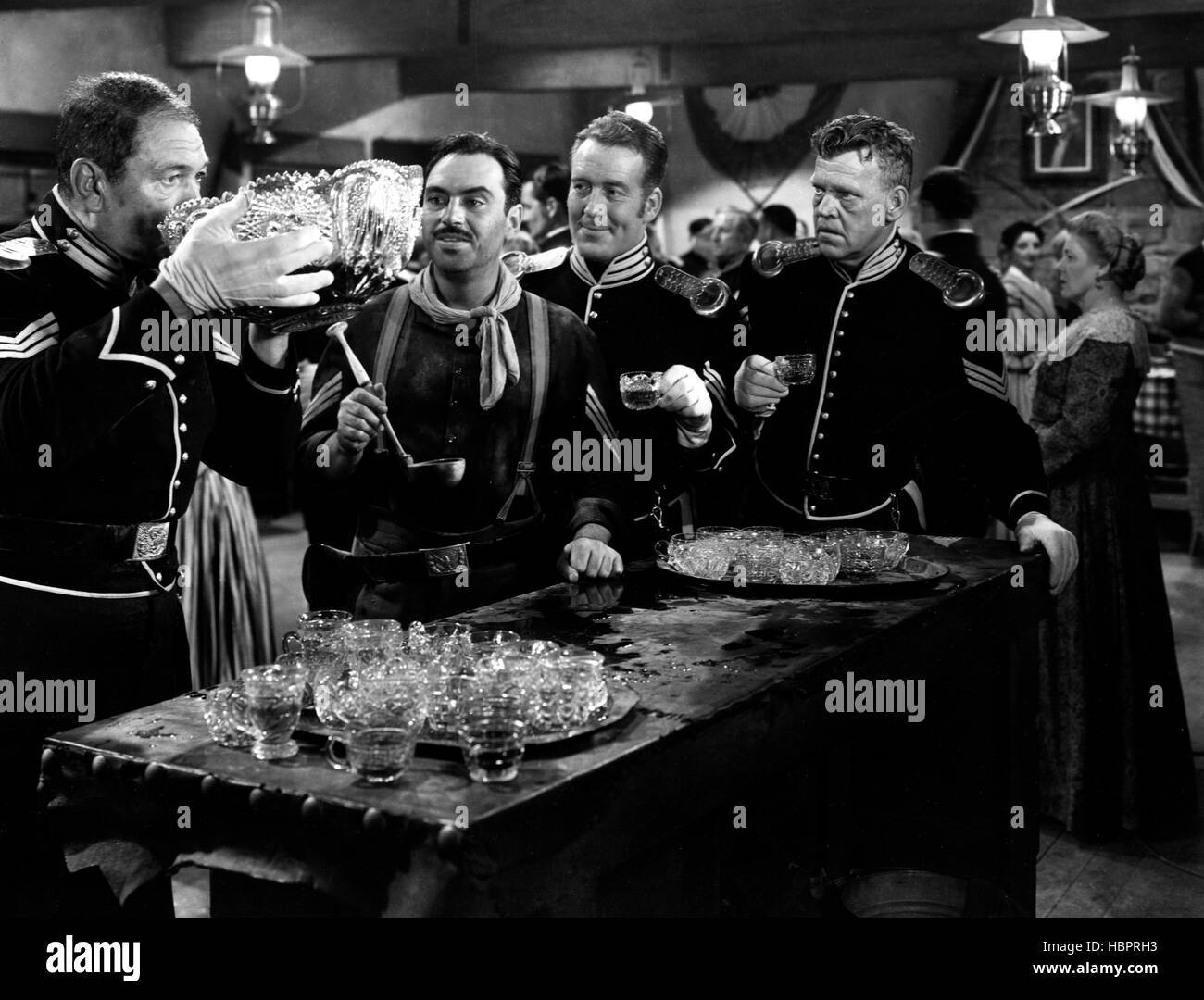 FORT APACHE, Victor McLaglen, Pedro Armendariz, Dick Foran, Jack ...