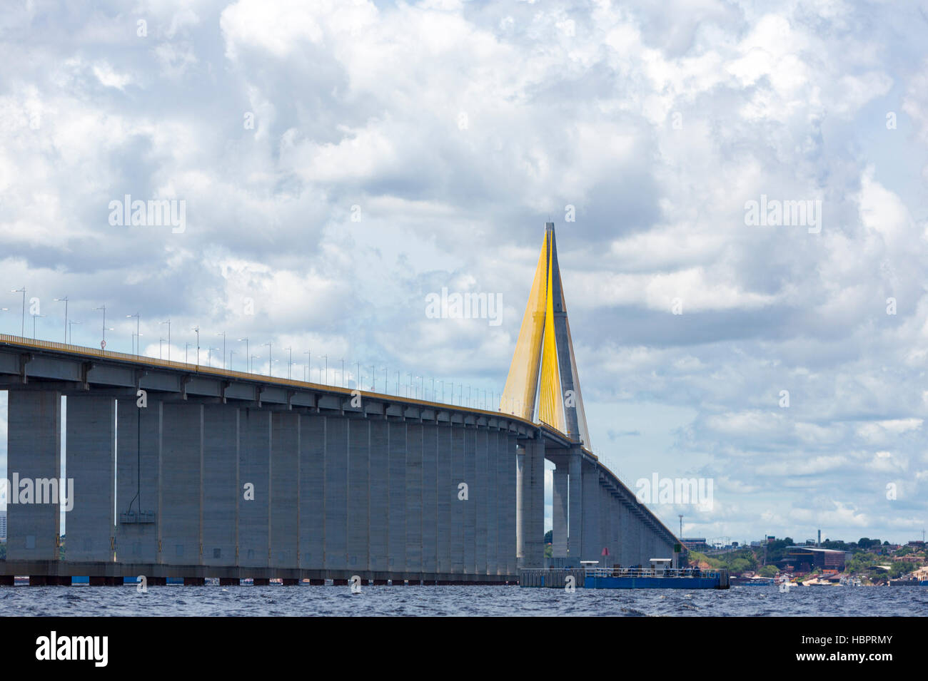The Manaus Iranduba Bridge over the Amazon River, Brazil Stock Photo ...