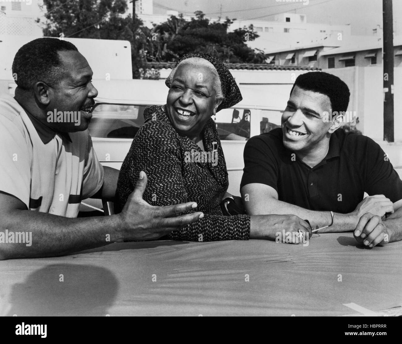 THE FORTUNE COOKIE, Ethel Waters visits Ron Rich, Archie Moore, on-set ...