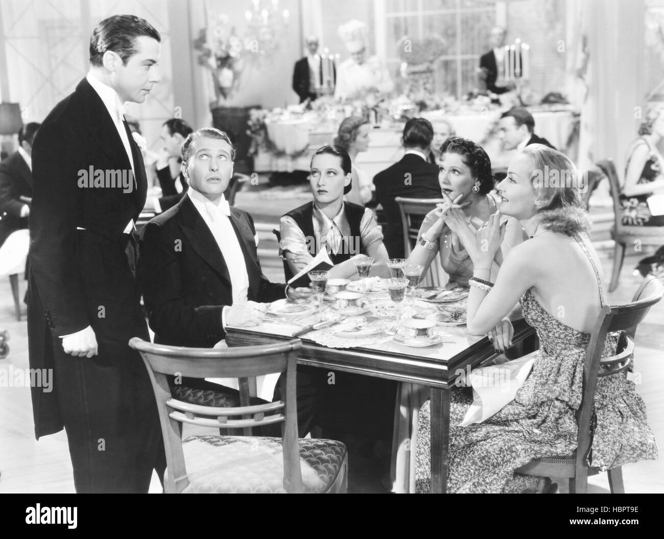 FOOLS FOR SCANDAL, from left: Fernand Gravey, Ralph Bellamy, Marcia ...