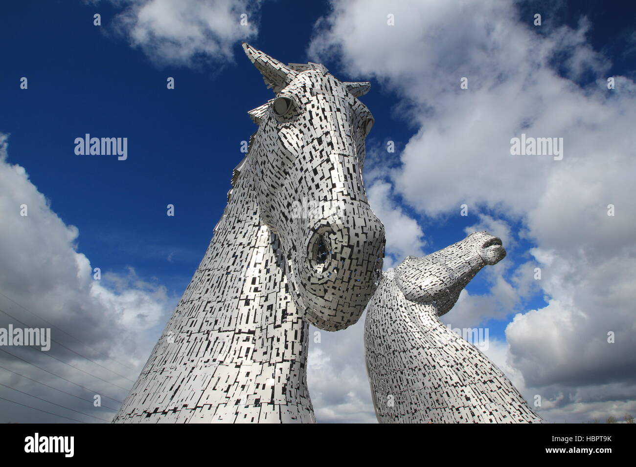 Daytime image of The Kelpies, near Falkirk, Scotland, UK Stock Photo ...