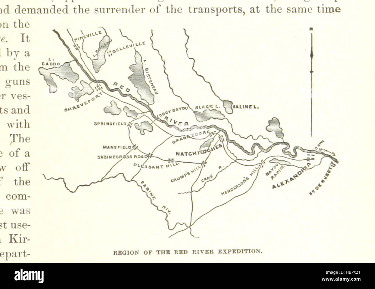 Red river campaign map High Resolution Stock Photography and Images - Alamy