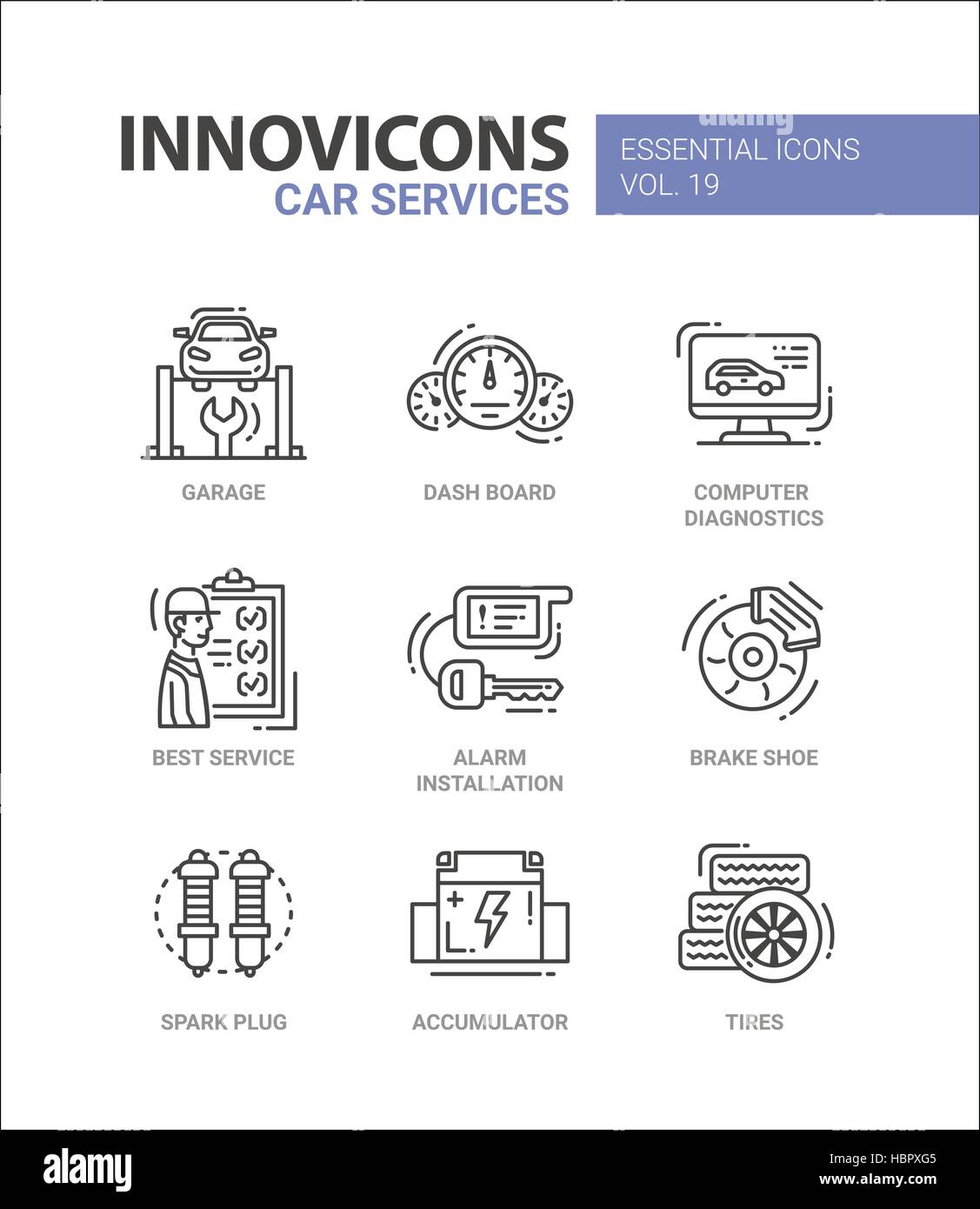 Car pictograms hi-res stock photography and images - Alamy