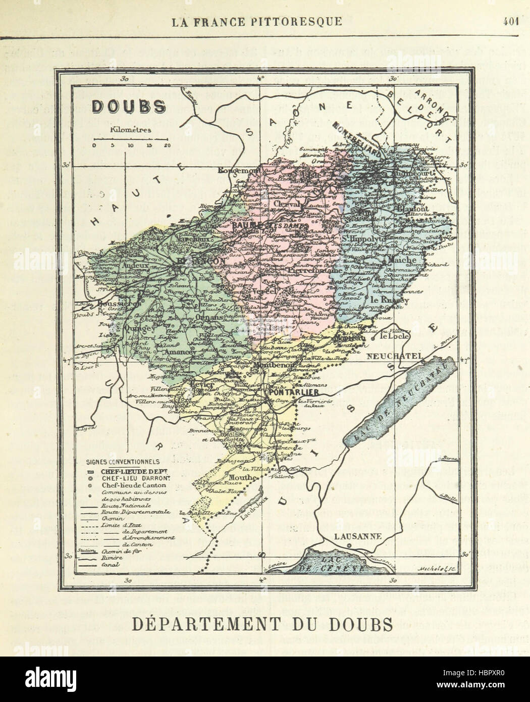 Map of doubs hi-res stock photography and images - Alamy