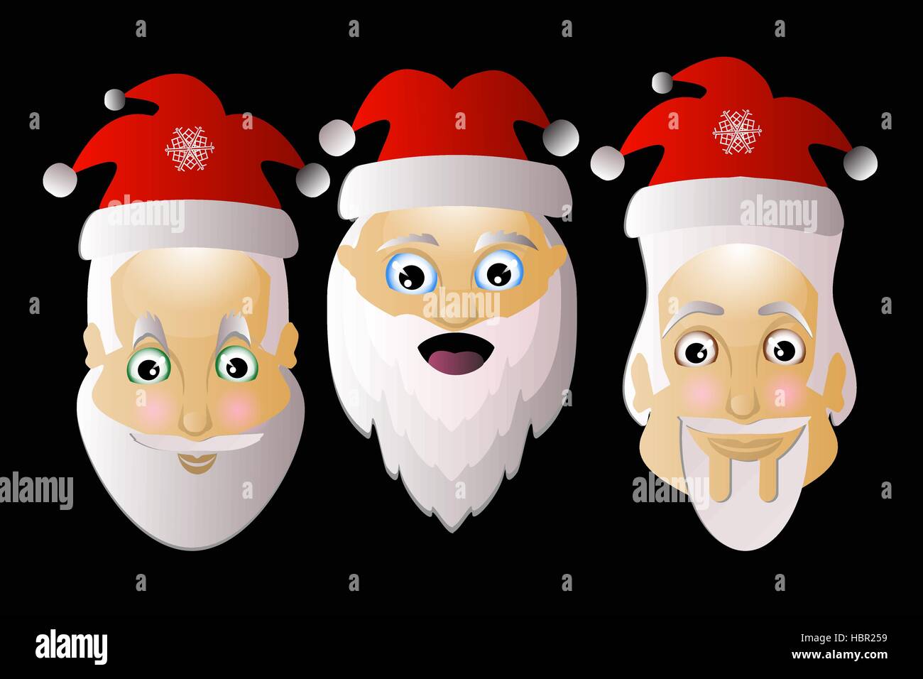 Santa Claus icon vector simple easy editable on a white background ...