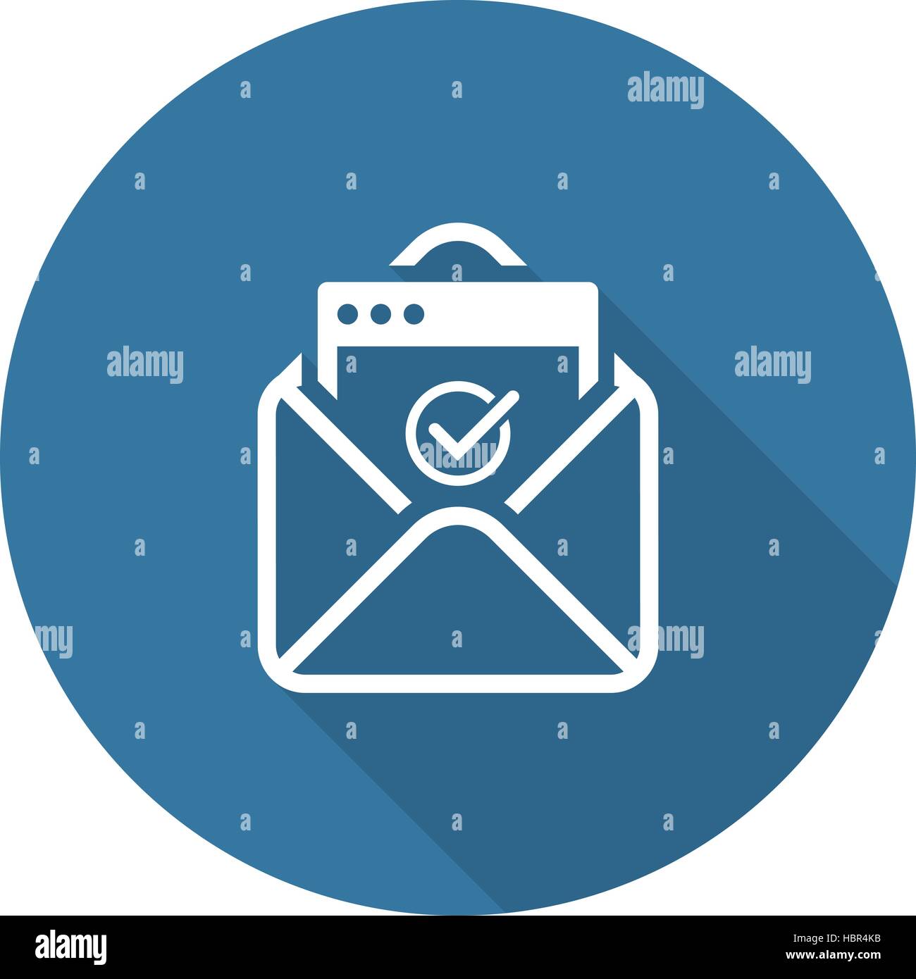 Confirmation Letter Icon. Flat Design Stock Vector Image & Art - Alamy
