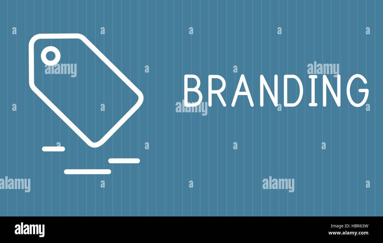 Branding Marketing Trademark Label Concept Stock Photo - Alamy