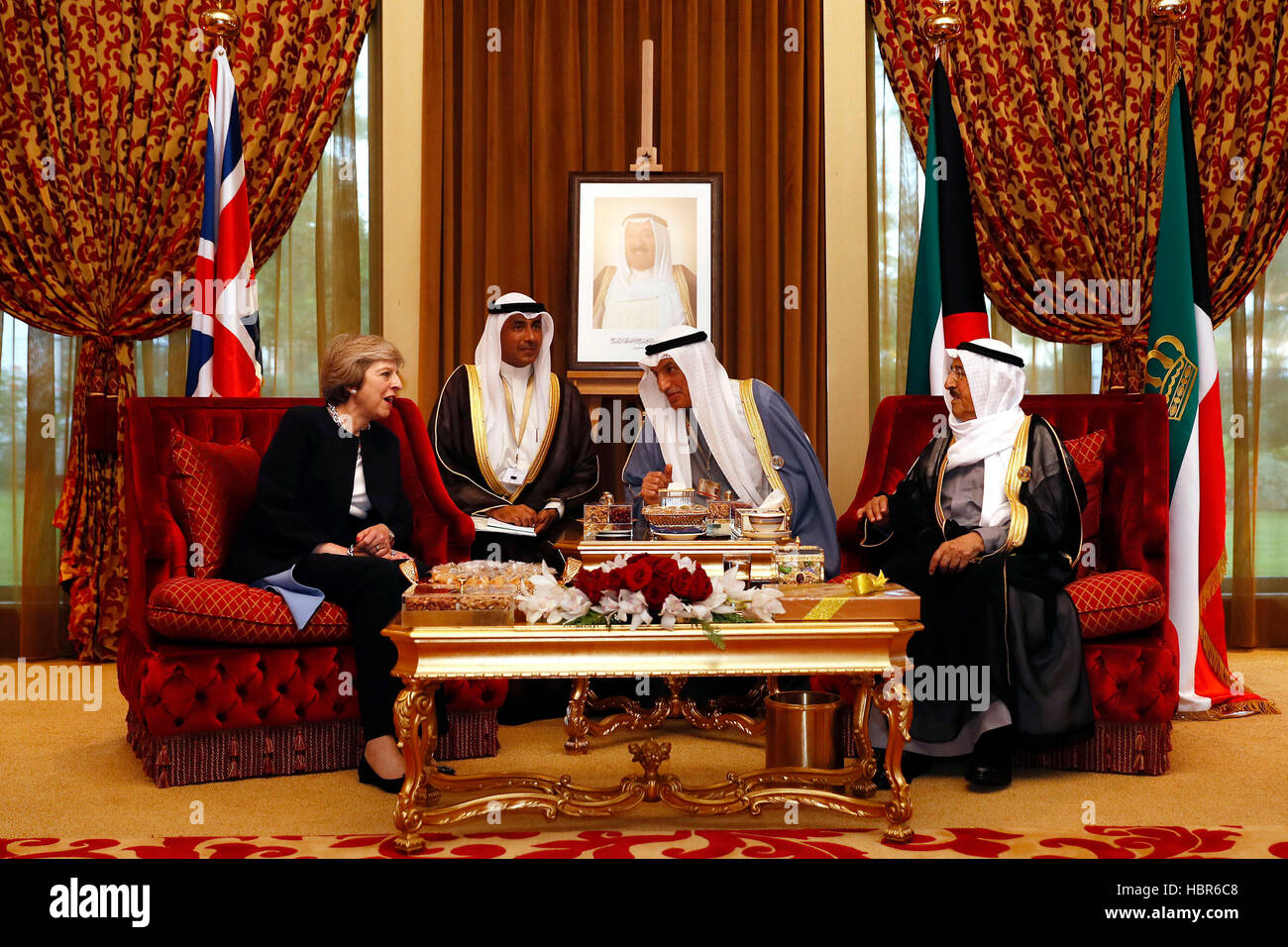 Prime Minister Theresa May meets Emir of Kuwait, Sabah Al-Ahmad Al ...