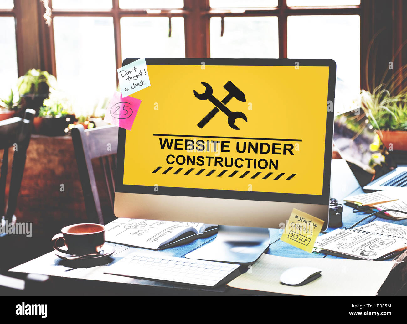 Under Construction Technical Problems Progress Concept Stock Photo - Alamy
