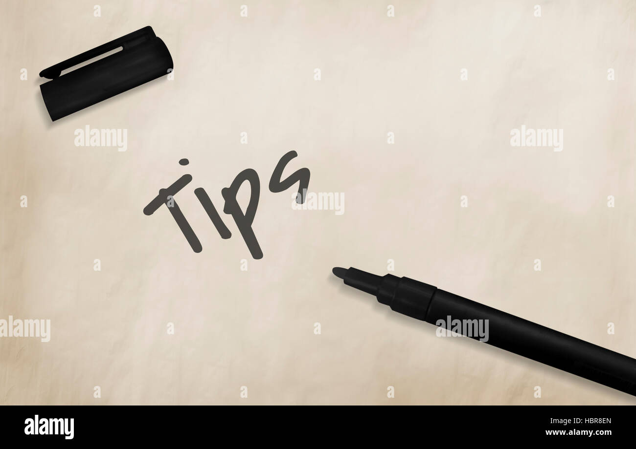 Tips Tricks Helpful Information Concept Stock Photo - Alamy