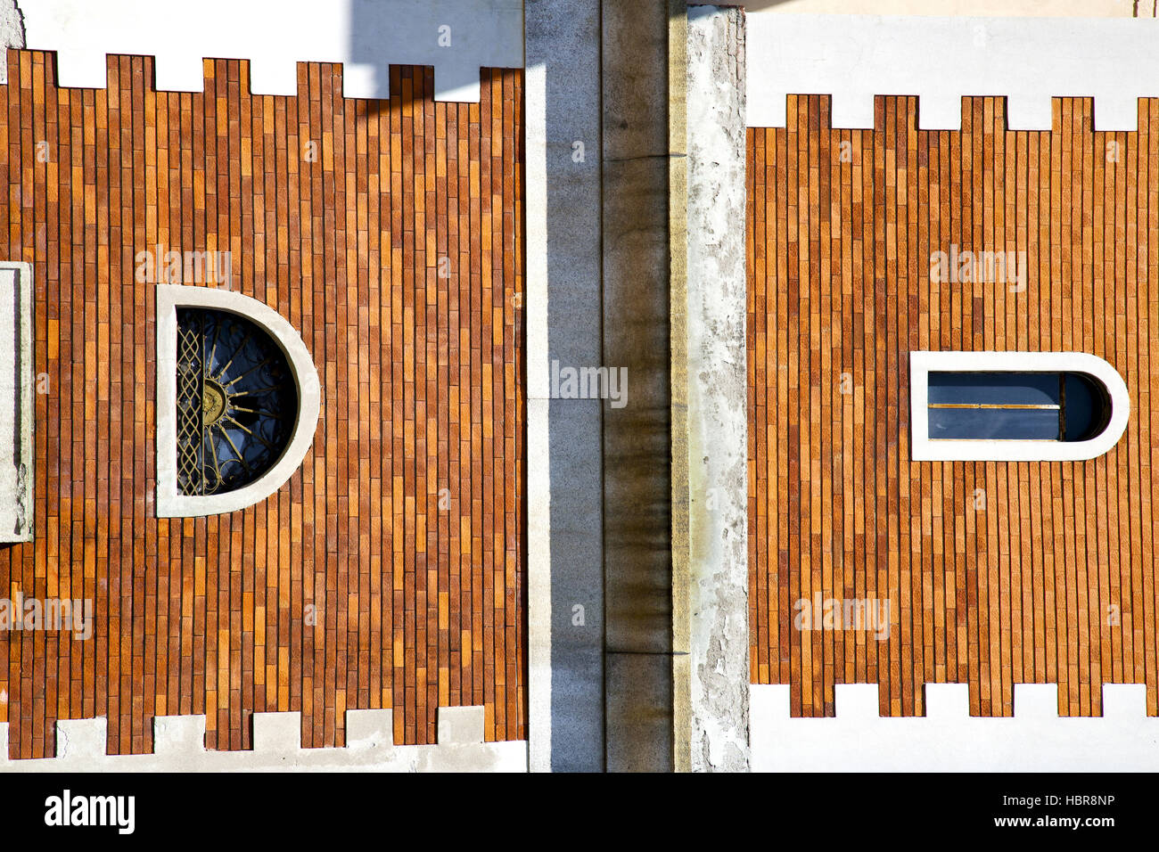 tradate varese italy abstract window monument curch mosaic in red ...