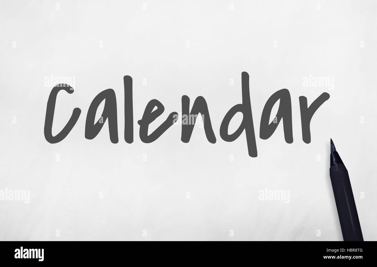 Calendar Urgent Attention Agenda Concept Stock Photo - Alamy