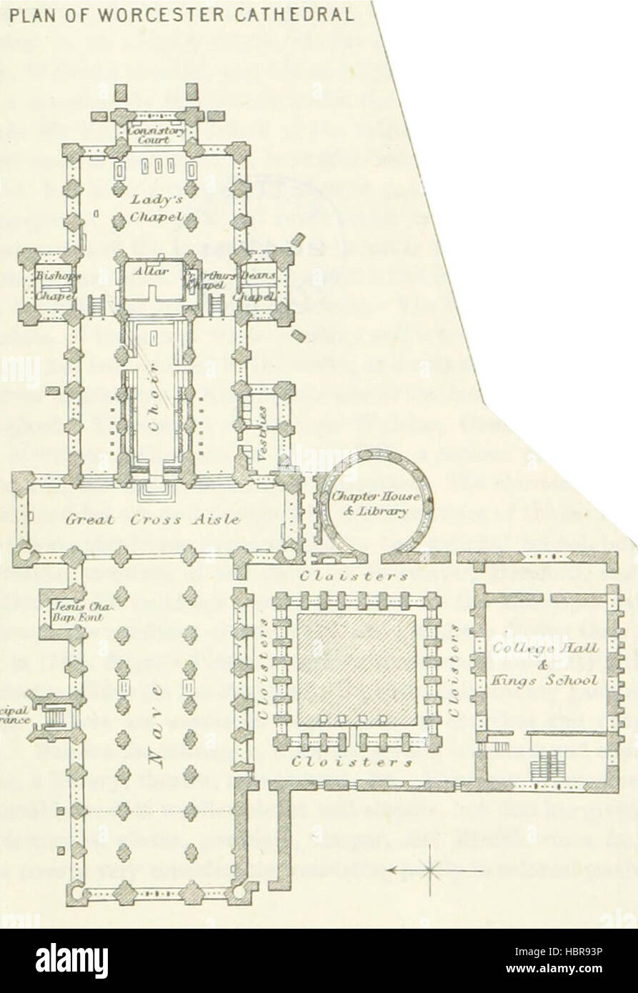 Worcester cathedral floor plan worcestershire hi-res stock photography ...
