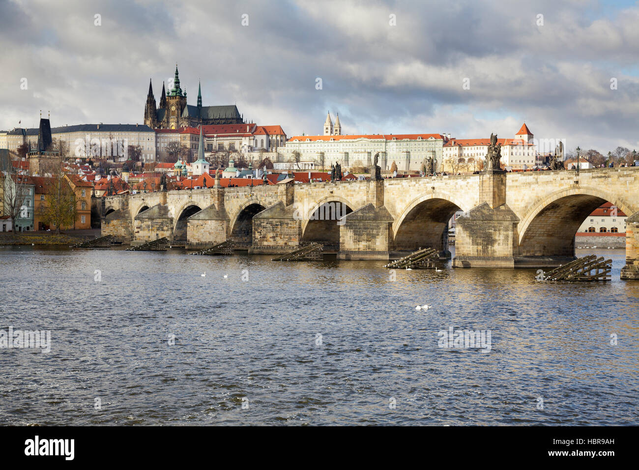 Prague bridge castle hi-res stock photography and images - Alamy