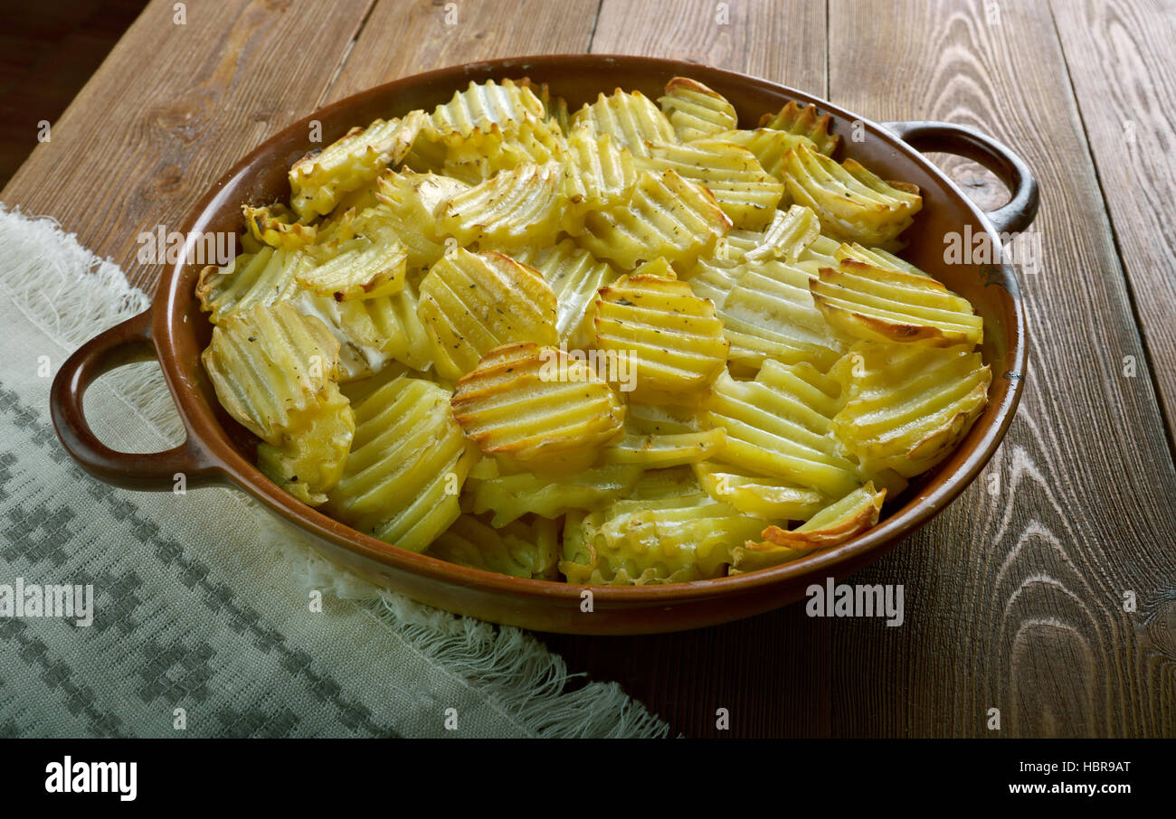 Finnish baked potatoes Stock Photo - Alamy