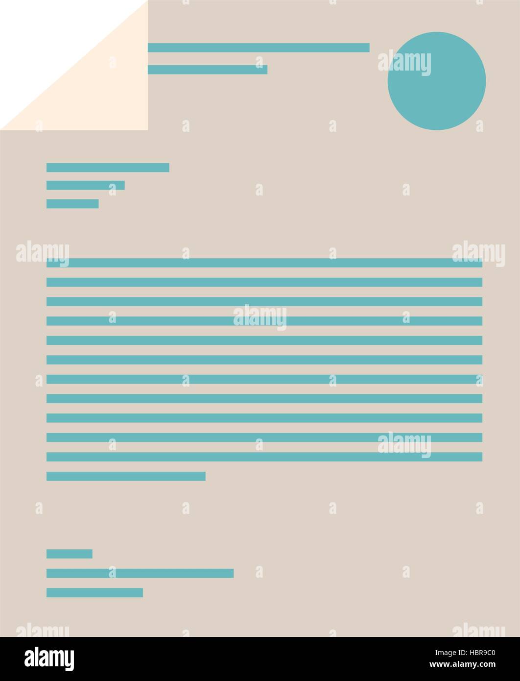 silhouette with paper sheet text and stamp Stock Vector Image & Art - Alamy